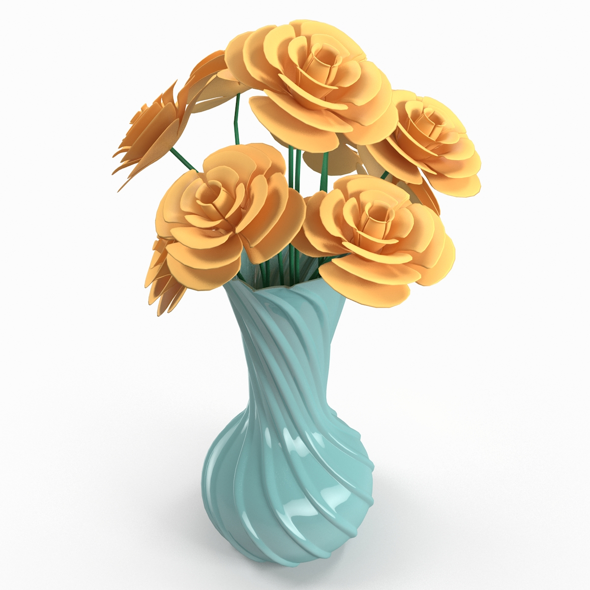 free flower vase 3d model