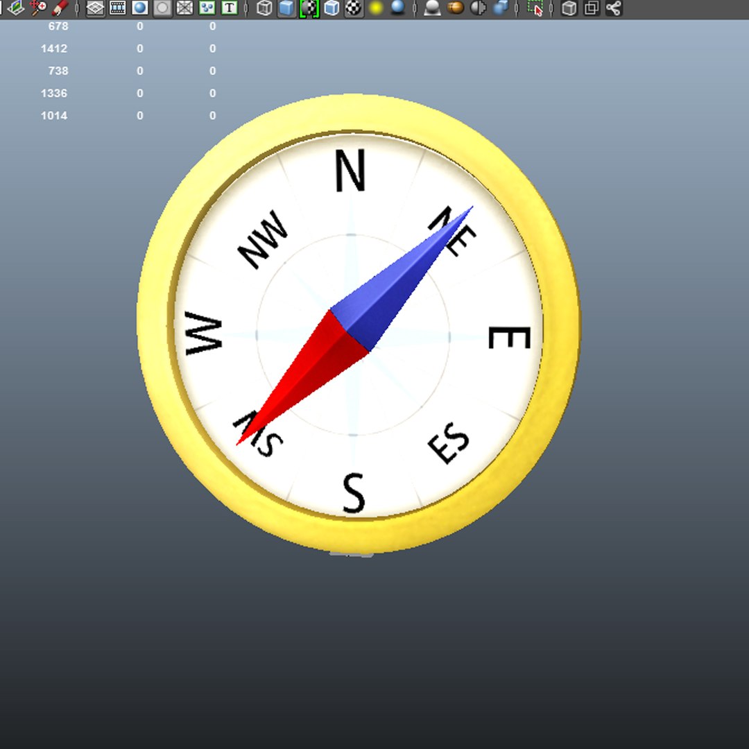 3D Compass - TurboSquid 1400454