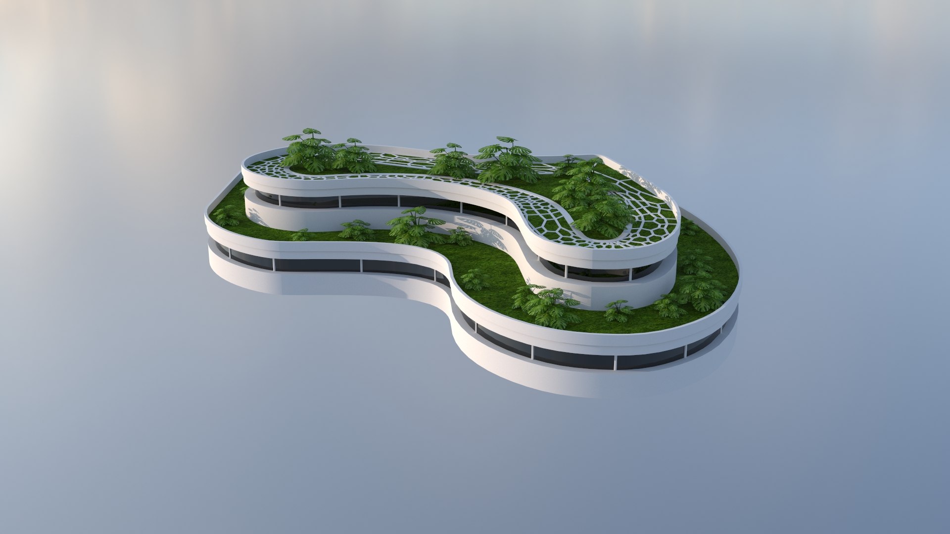 Sci-Fi Futuristic Building Concept 22 Model - TurboSquid 2301918