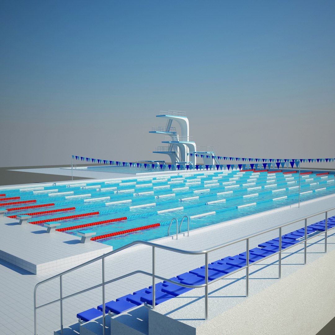 3d Max Swimming Pool Diving