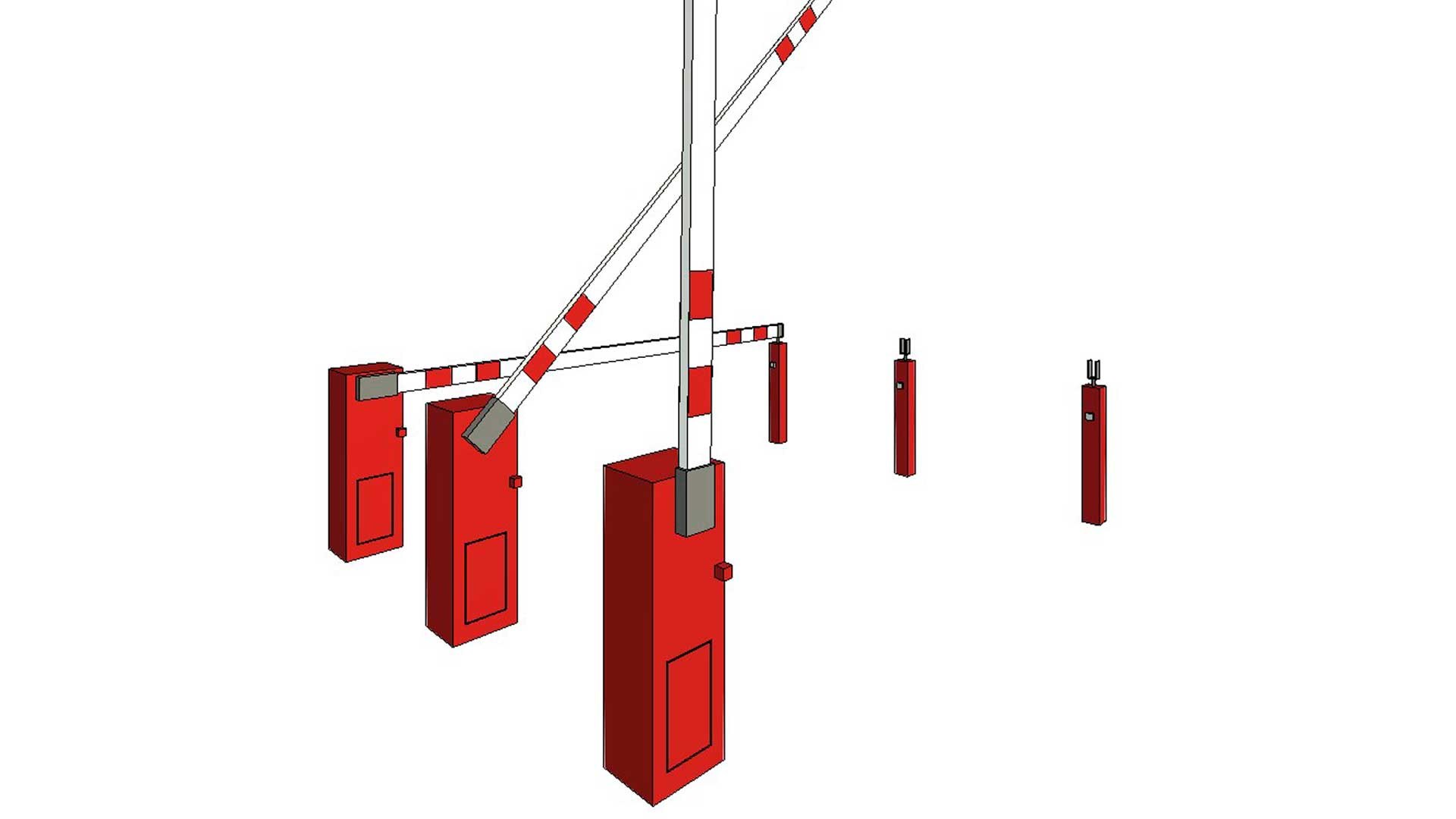 3D Automatic Gate Barrier - TurboSquid 2009858