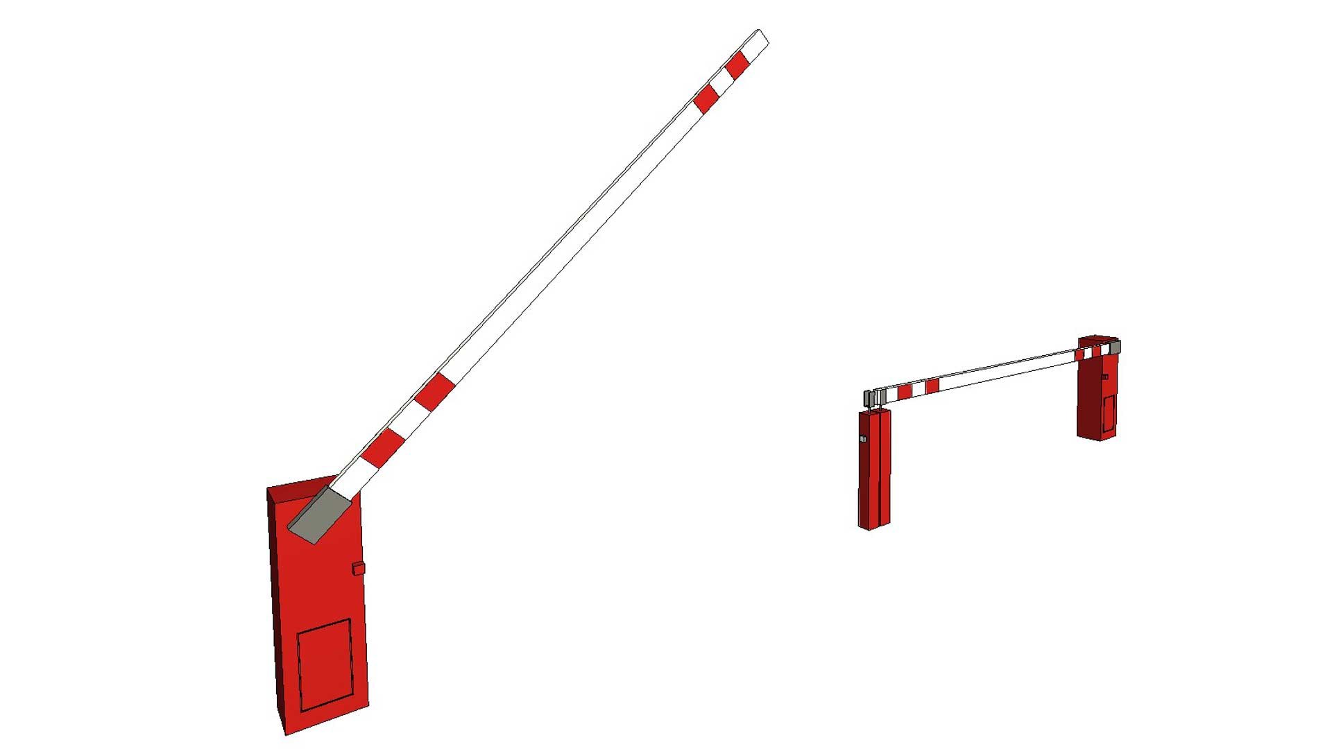 3D Automatic Gate Barrier - TurboSquid 2009858