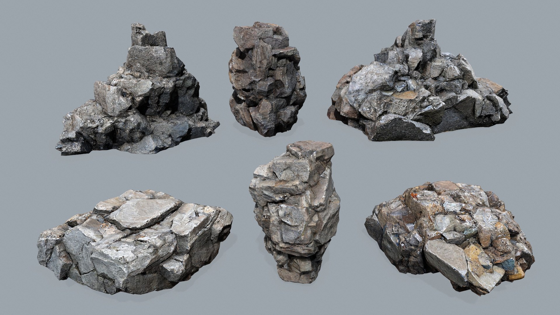 3D Cliff Rocks Model - TurboSquid 2207358