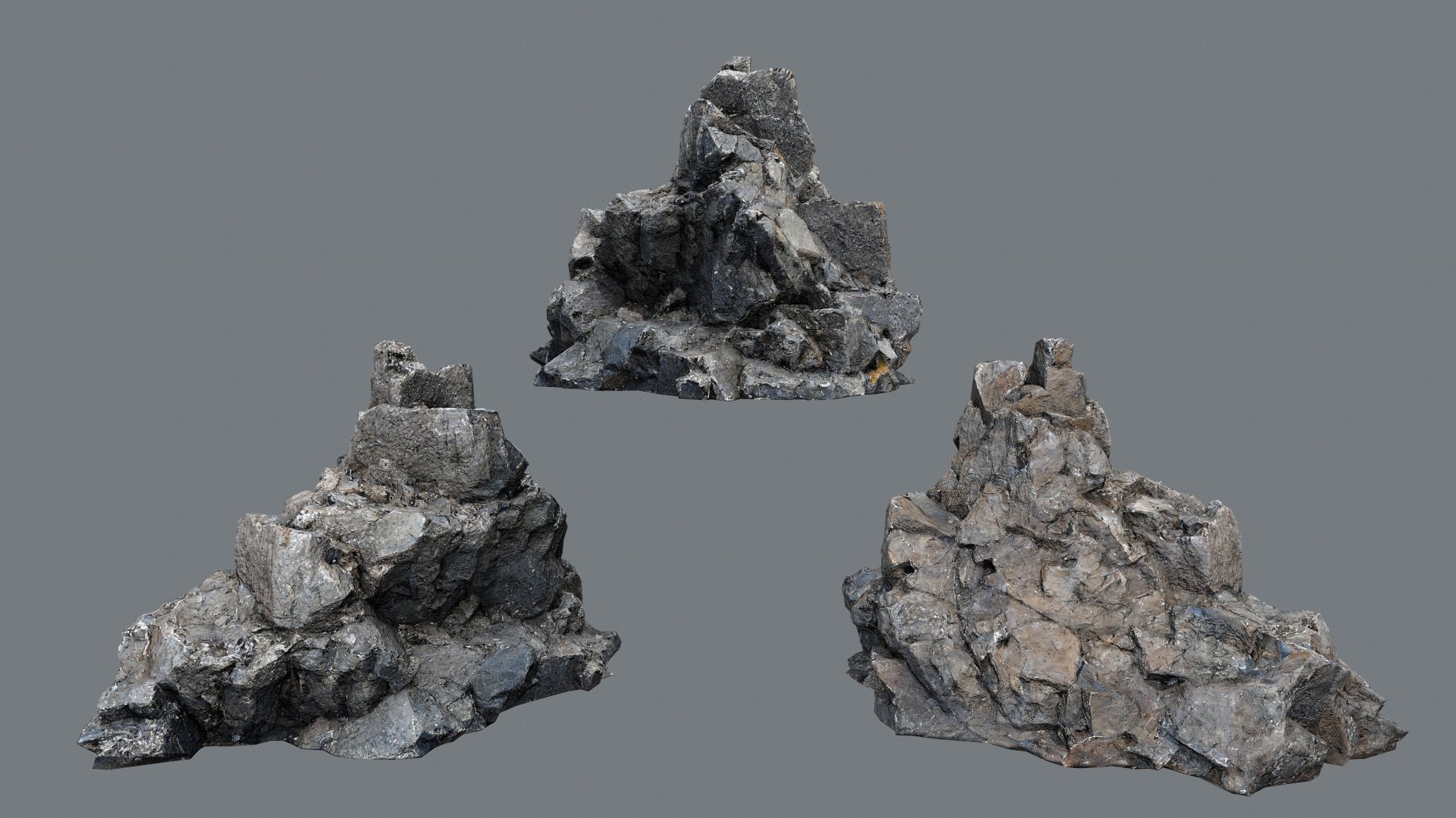 3D Cliff Rocks Model - TurboSquid 2207358