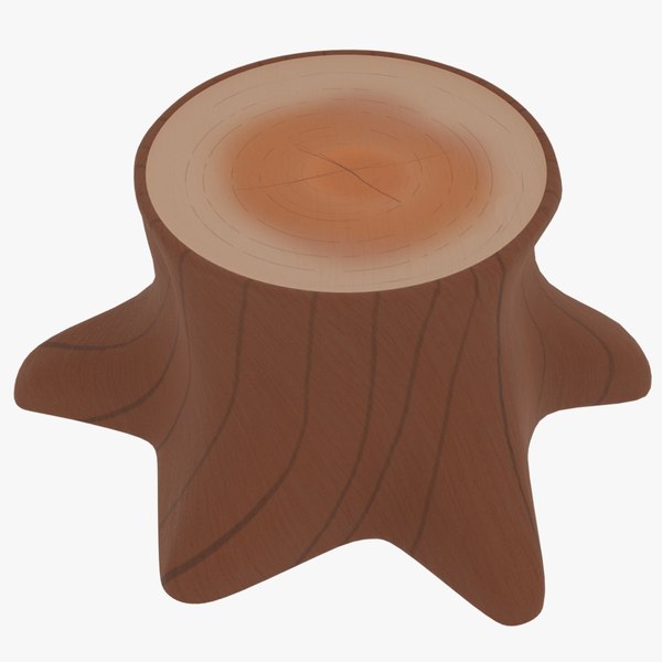 Cartoon Tree Stump 1 3D - TurboSquid 1920662