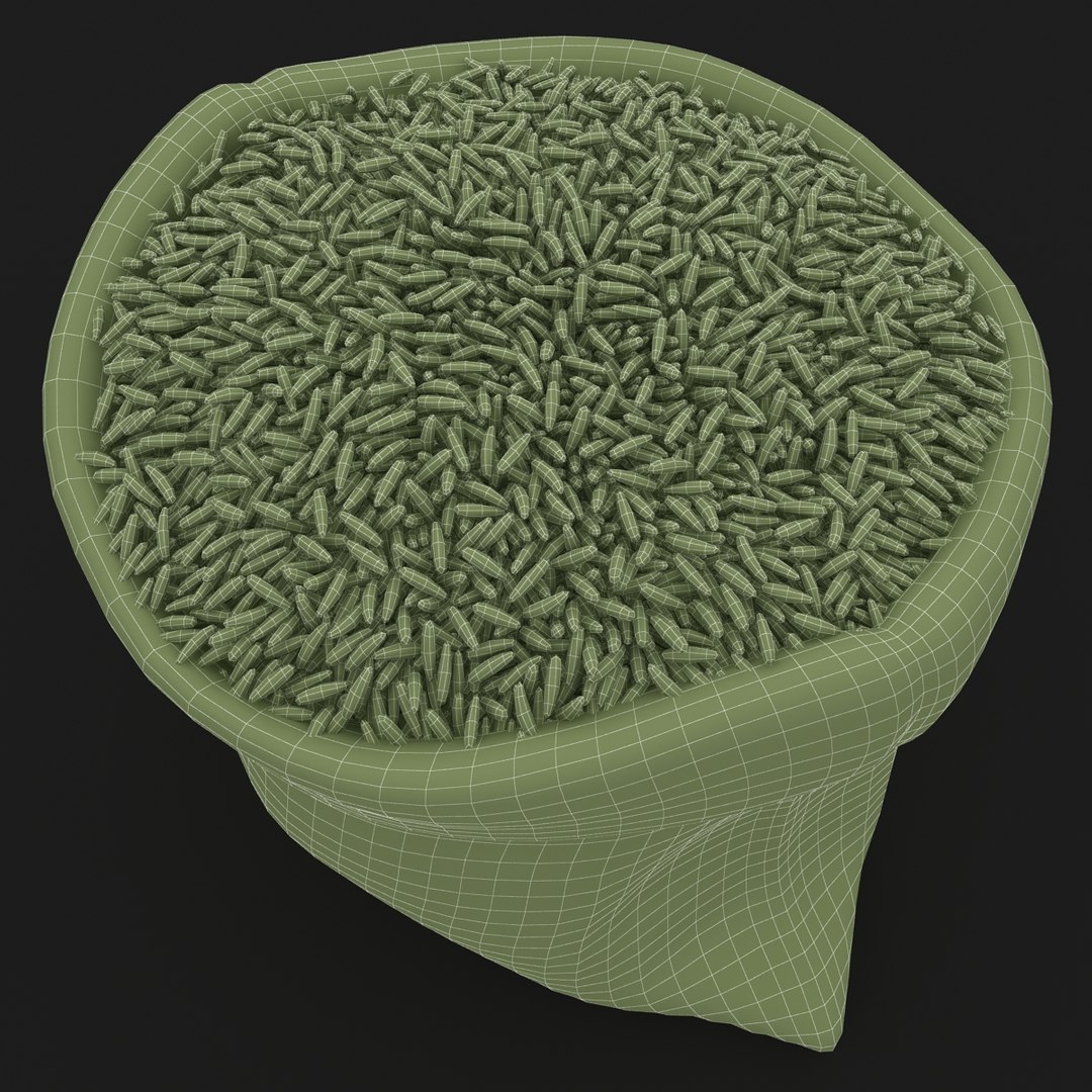 Realistic Sack Rice Set 3D Model - TurboSquid 1203089