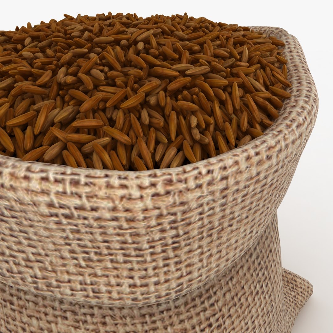 Realistic Sack Rice Set 3D Model - TurboSquid 1203089