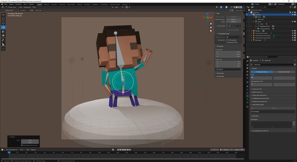 modelo 3d Modelo de Steve de Minecraft Voxel. - TurboSquid 2057775