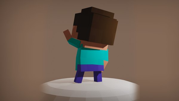 modelo 3d Modelo de Steve de Minecraft Voxel. - TurboSquid 2057775