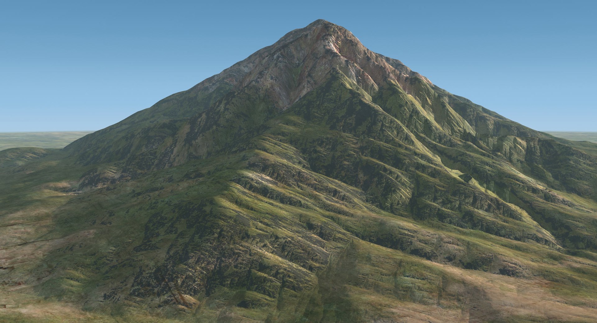 3d Mountain Range Terrain Landscape