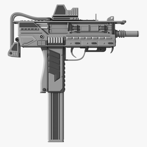 UZI Assault Pistol Advanced Concept 3D 모델 - TurboSquid 2005633