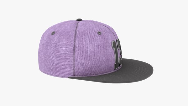 Modern snapback baseball cap 3D model - TurboSquid 1585264