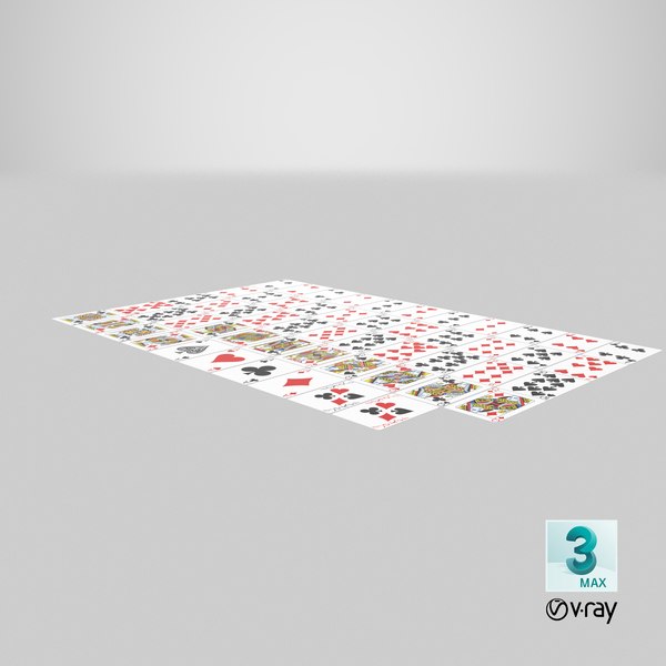 Deck playing cards 3D model - TurboSquid 1495461