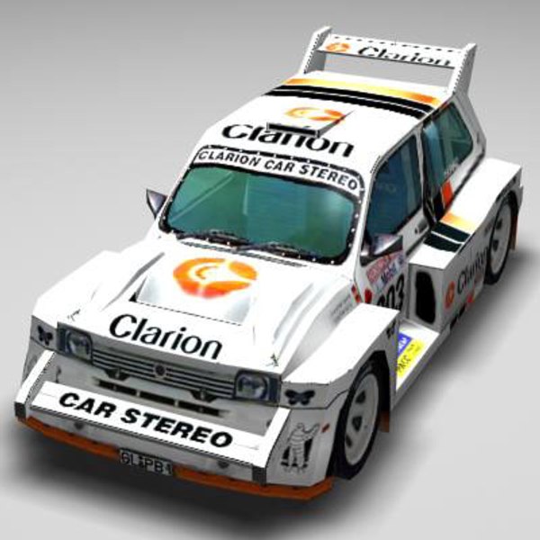 metro 6r4 rally car 3d model