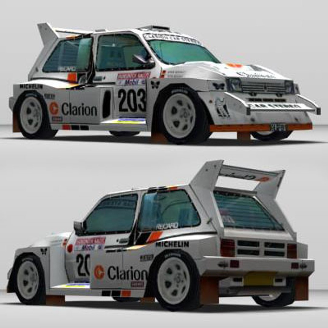 Metro 6r4 Rally Car 3d Model