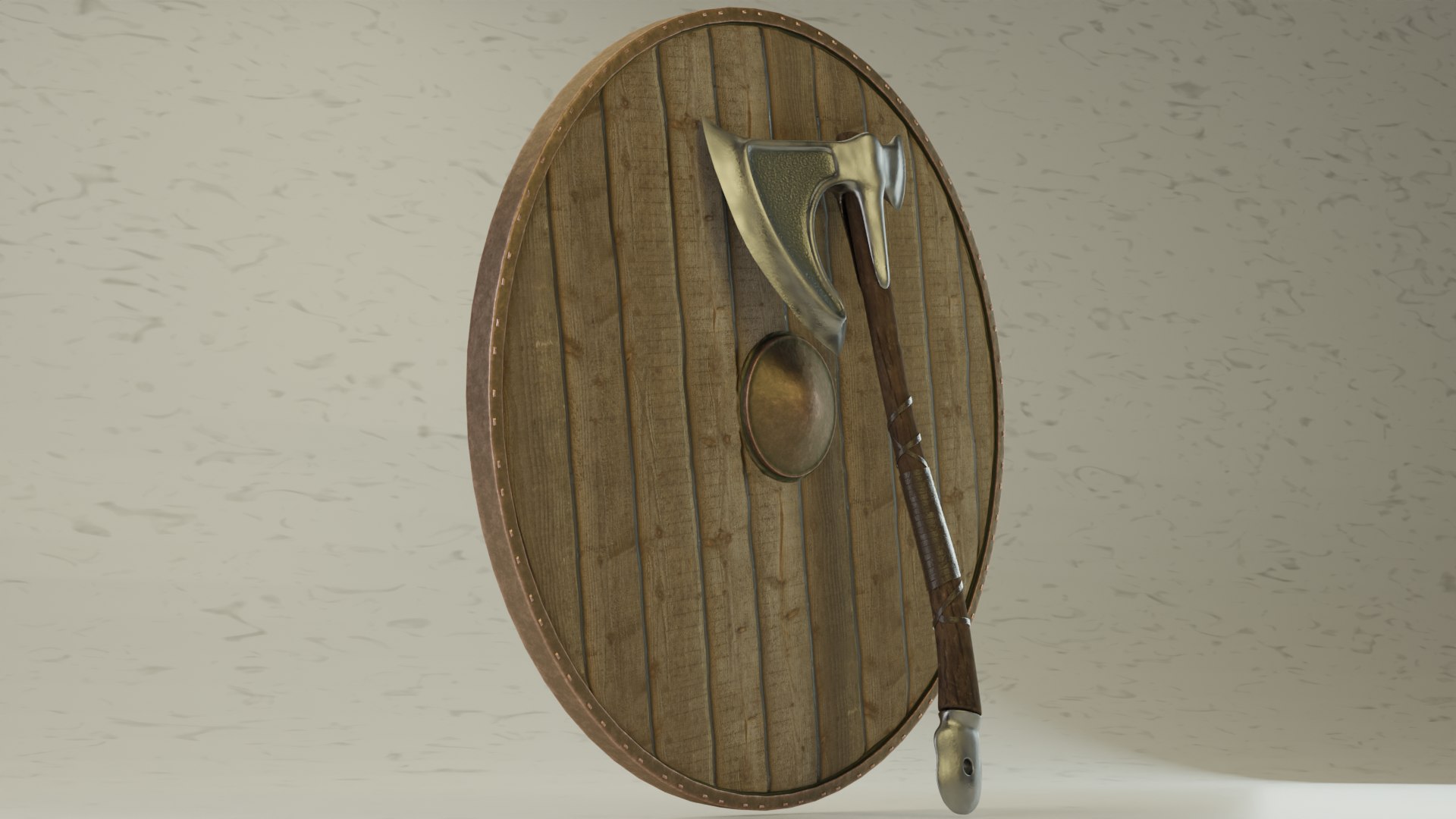 Axe And Shield 3D Model Free 3D Model 3D Model - TurboSquid 1967317