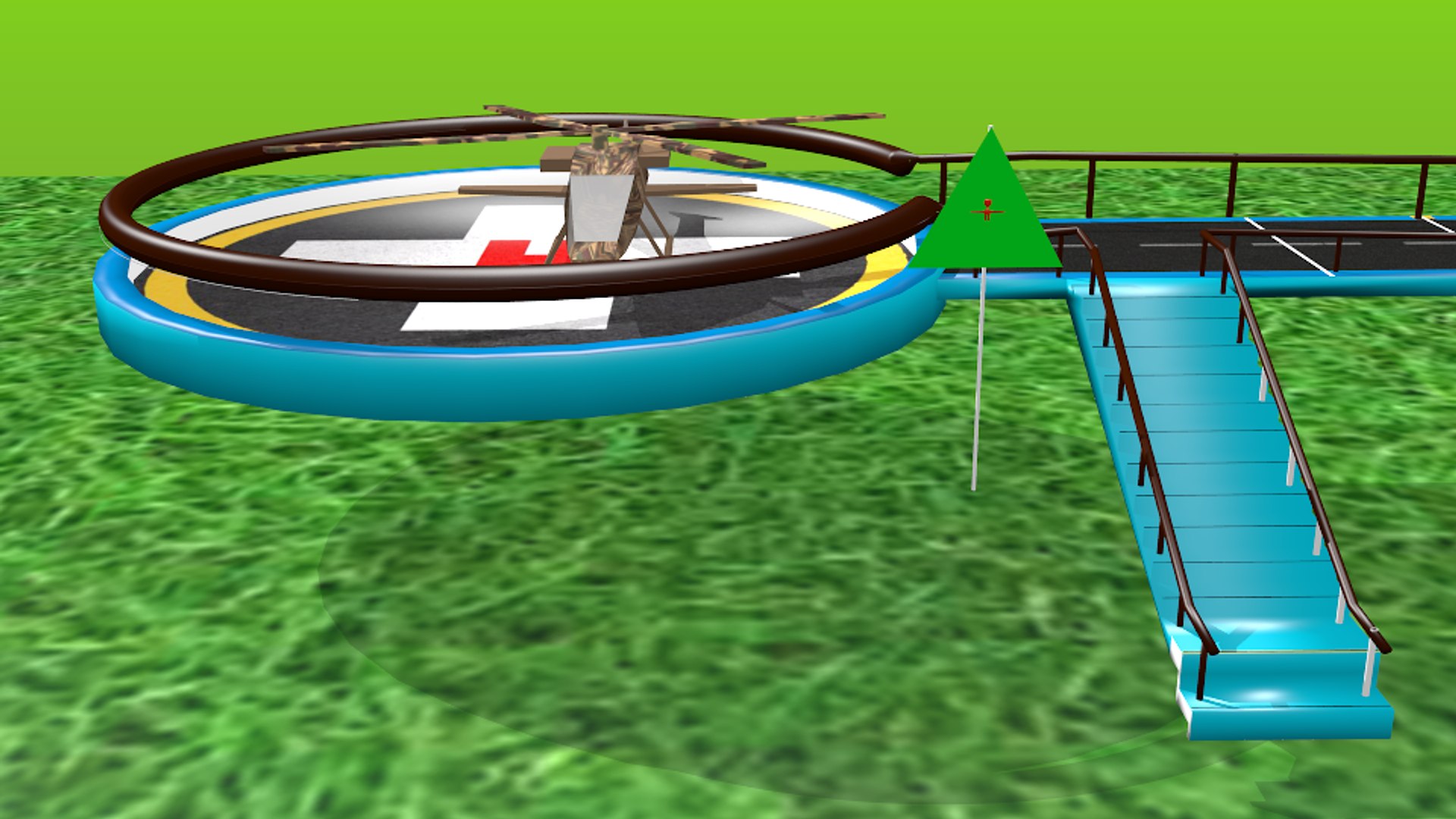 Helipad Hd 3D Model - TurboSquid 1251322