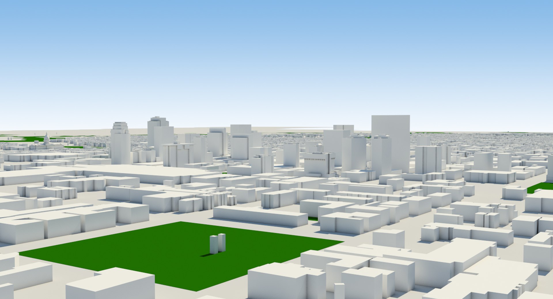 Salt Lake City Cityscape 3d Model