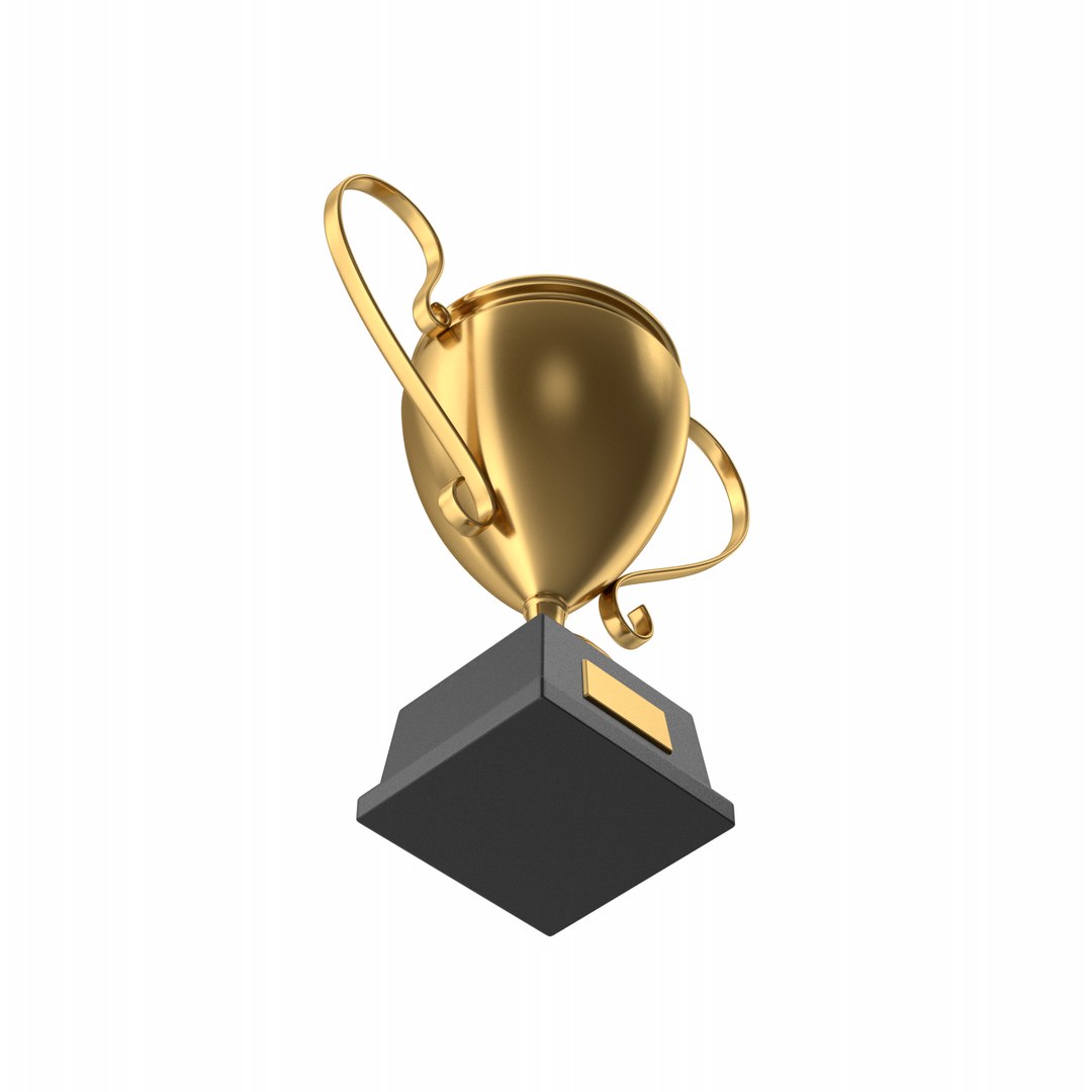 Gold Trophy Award Cup Model - TurboSquid 2198098