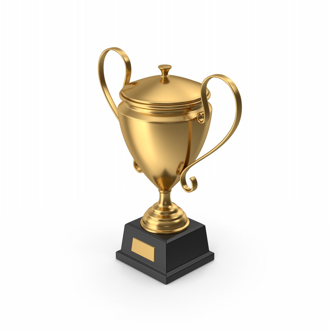Gold Trophy Award Cup Model - TurboSquid 2198098