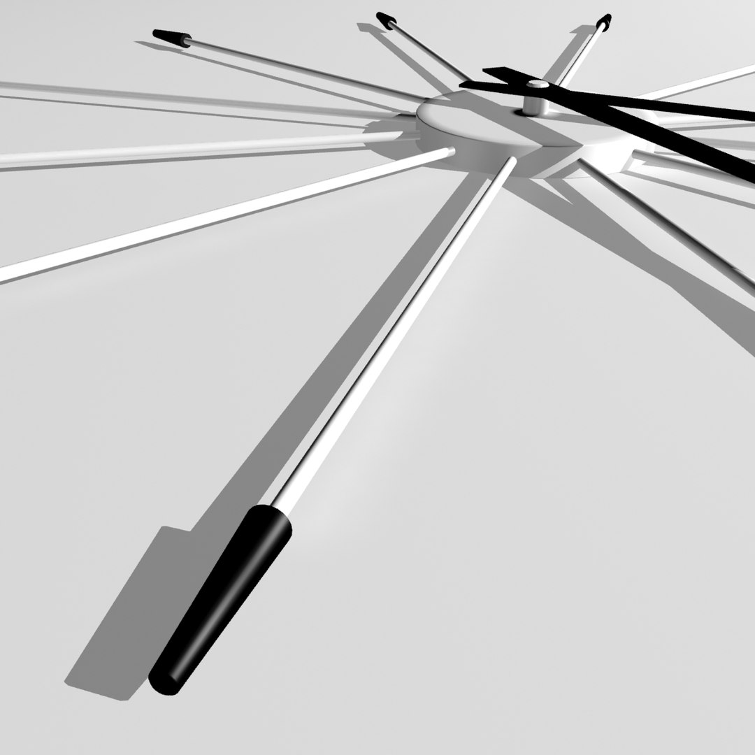 Spike Wall Clock 3d Model