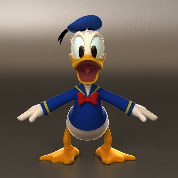 donald duck 3d model