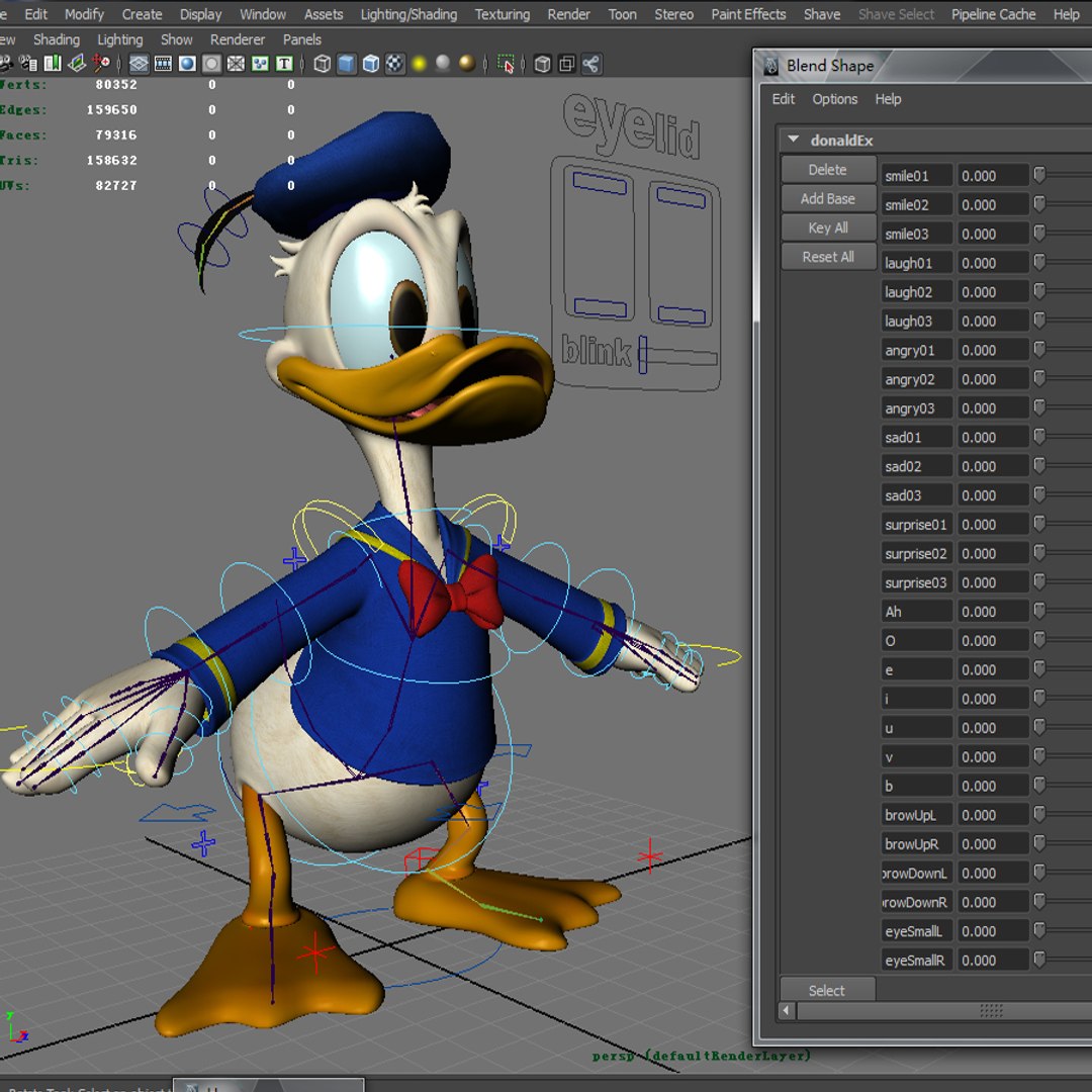 Donald Duck 3d Model