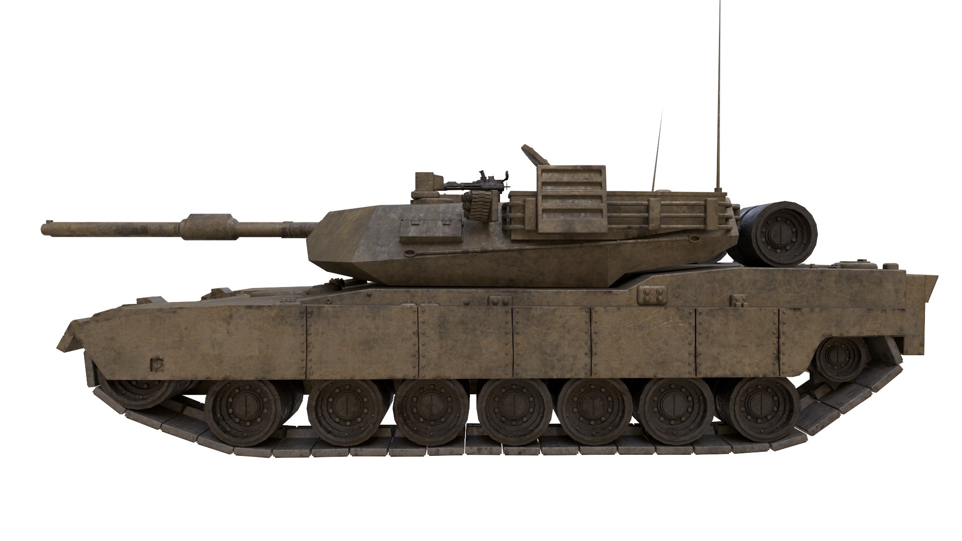 M1A1 Abrams Tank 3D Model - TurboSquid 2204976
