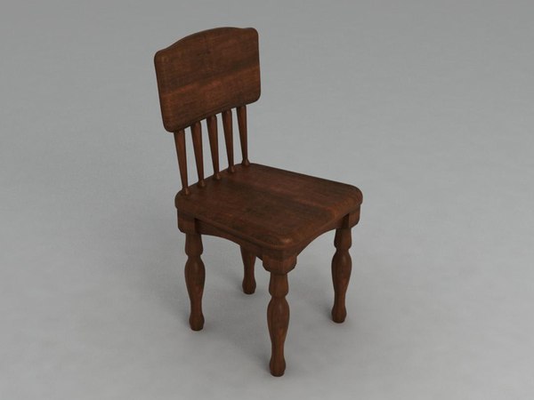 3d model chair children child