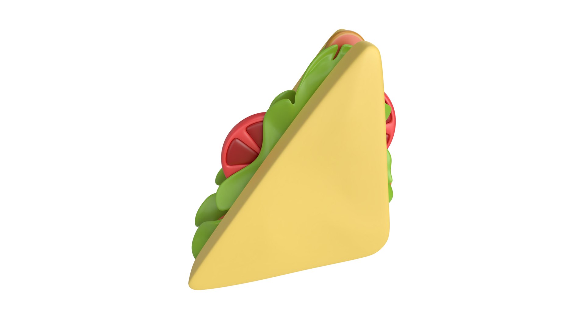 Cartoon Sandwich 3D Model - TurboSquid 1960805