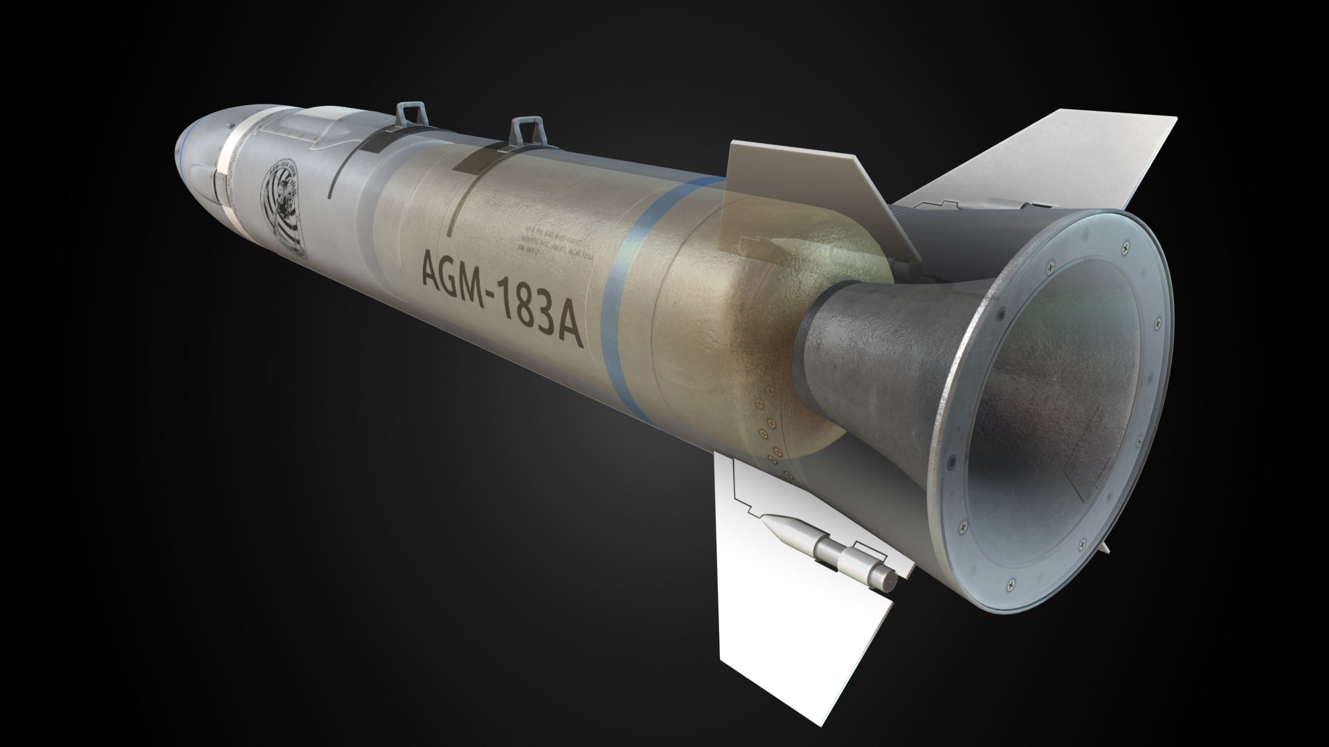 3D AGM-183 ARRW Missile - TurboSquid 2317317