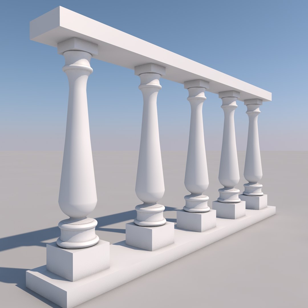Baluster Roman 3ds