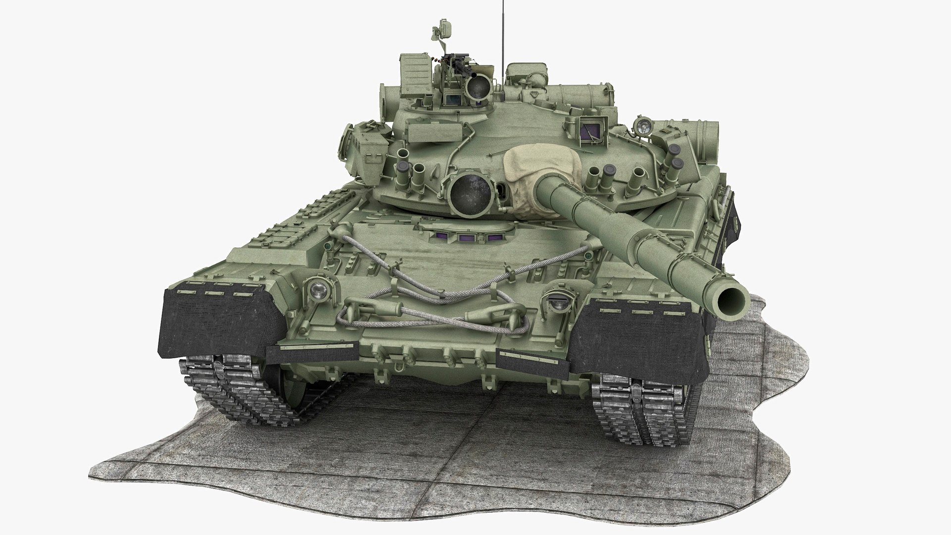 3D T-80B Main Battle Tank Model - TurboSquid 2267083