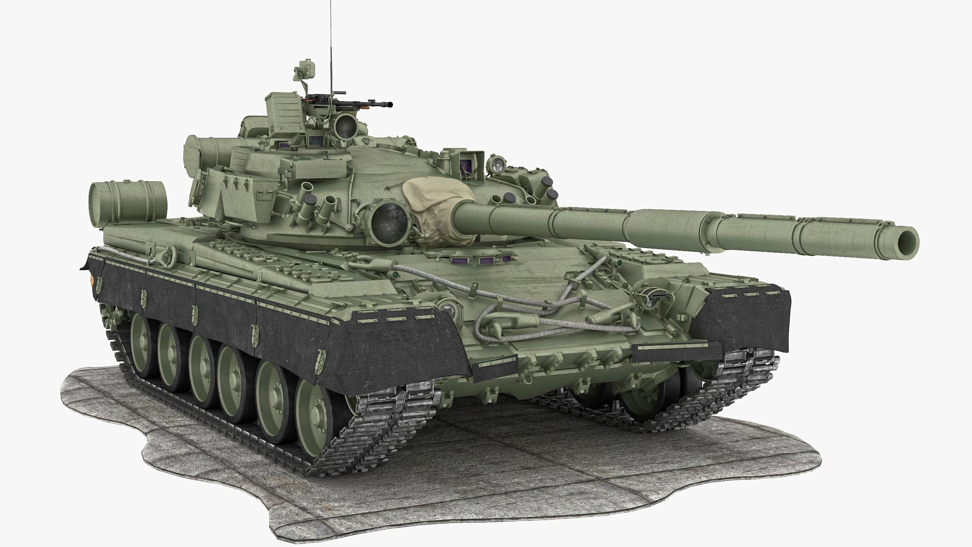 3D T-80B Main Battle Tank Model - TurboSquid 2267083