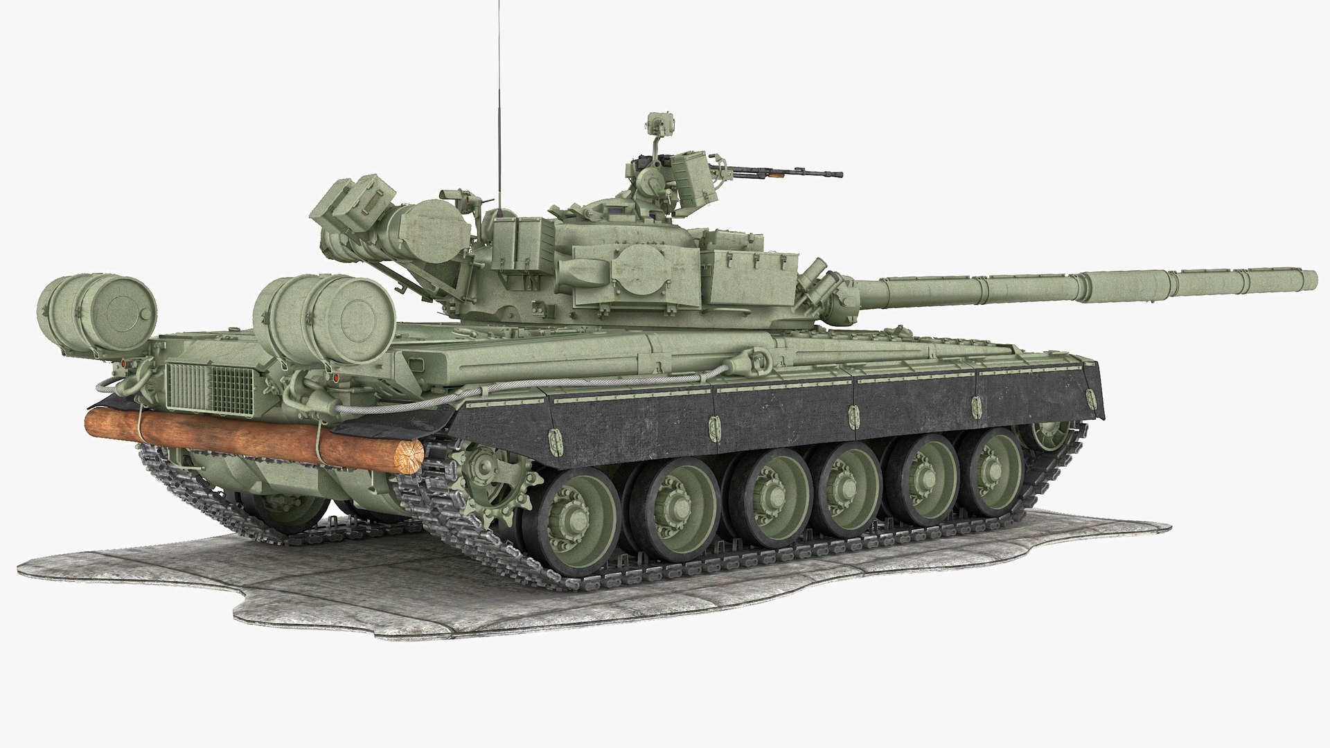 3D T-80B Main Battle Tank Model - TurboSquid 2267083