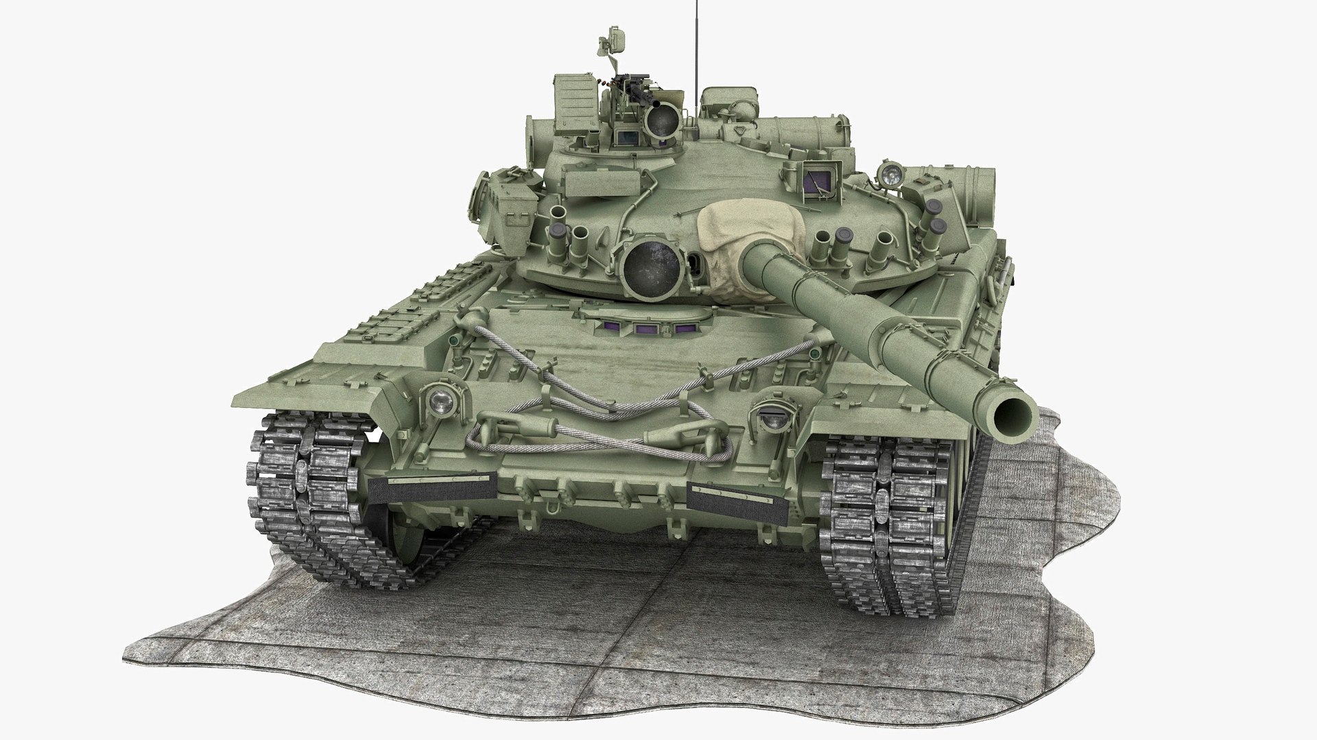 3D T-80B Main Battle Tank Model - TurboSquid 2267083