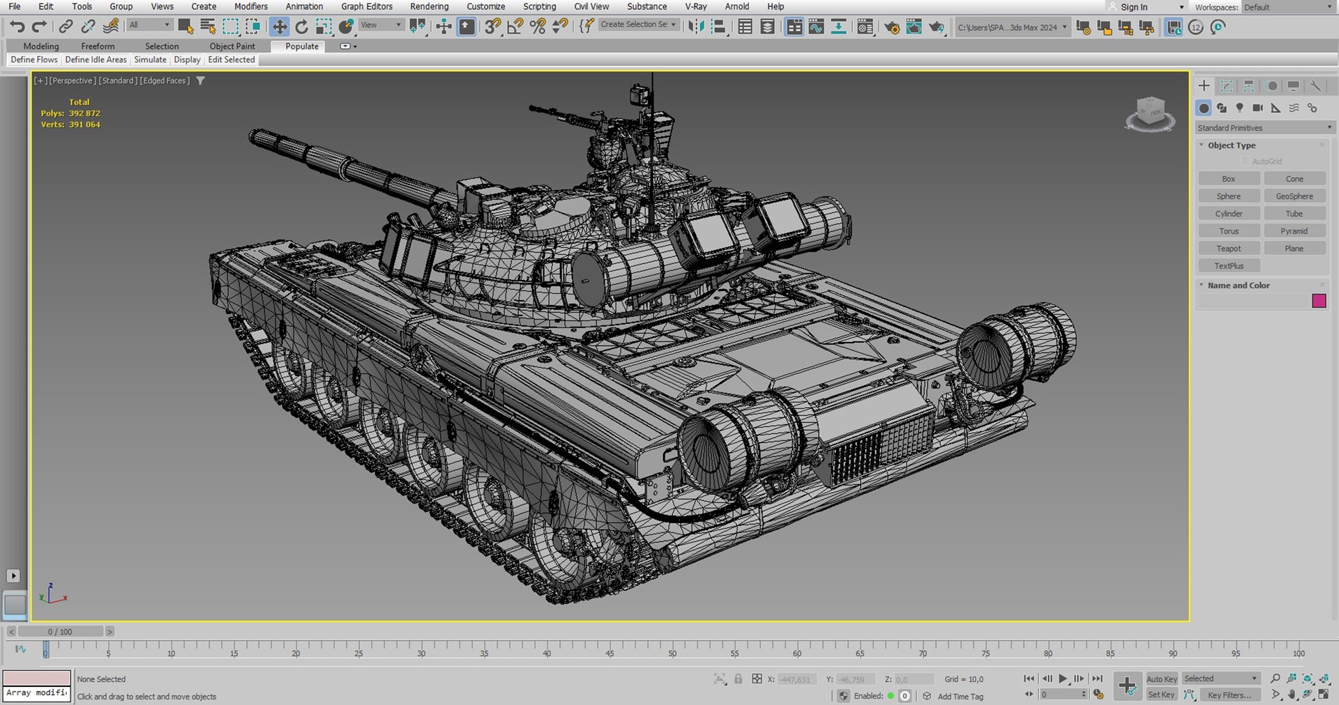 3D T-80B Main Battle Tank Model - TurboSquid 2267083