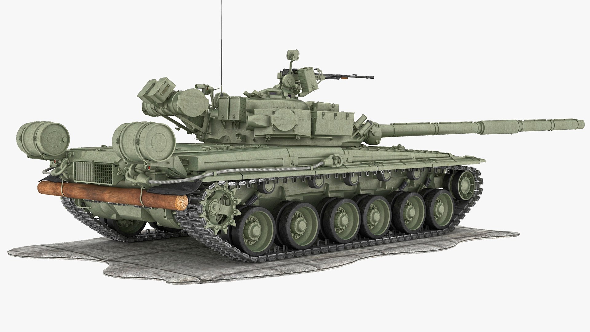 3D T-80B Main Battle Tank Model - TurboSquid 2267083
