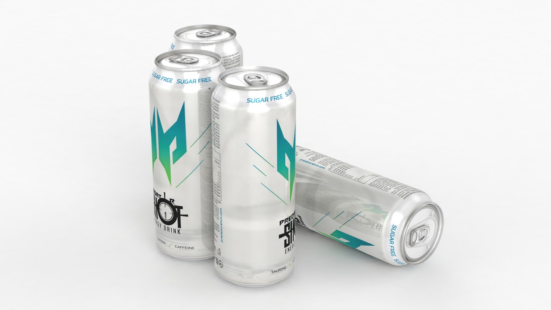 Beverage Can Predator Shot Sugar Free Energy Drink 500ml 2021 3D ...