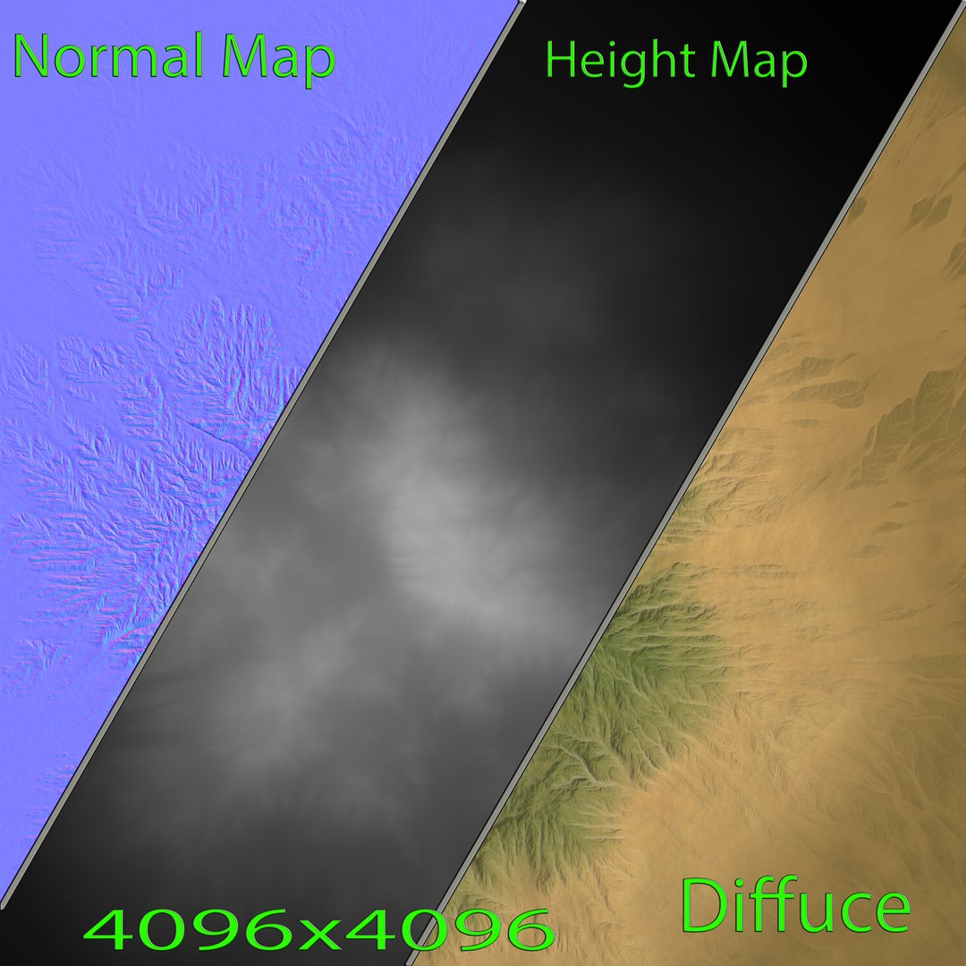 island terrain realistic 3d max