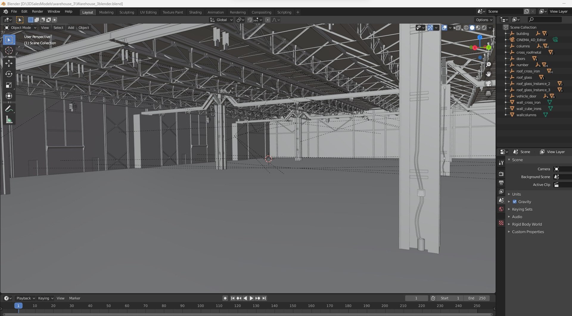 3D Warehouse 3 Model - TurboSquid 2071317