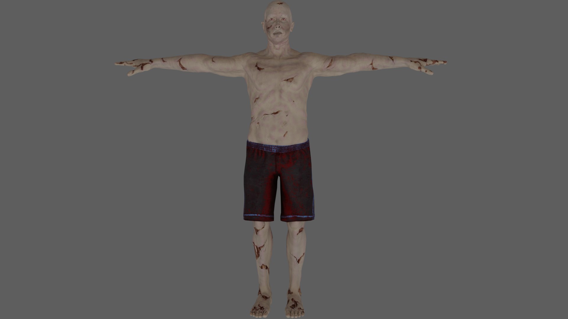 Rigged Zombie 01 3D - TurboSquid 1930235