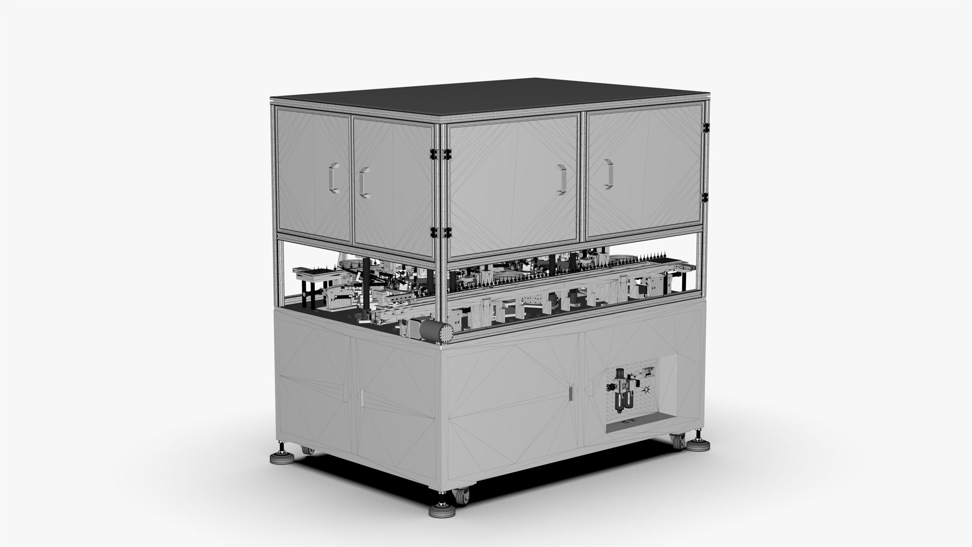 3D Automatic Pressure Sensitive Ring Machine - TurboSquid 2040824