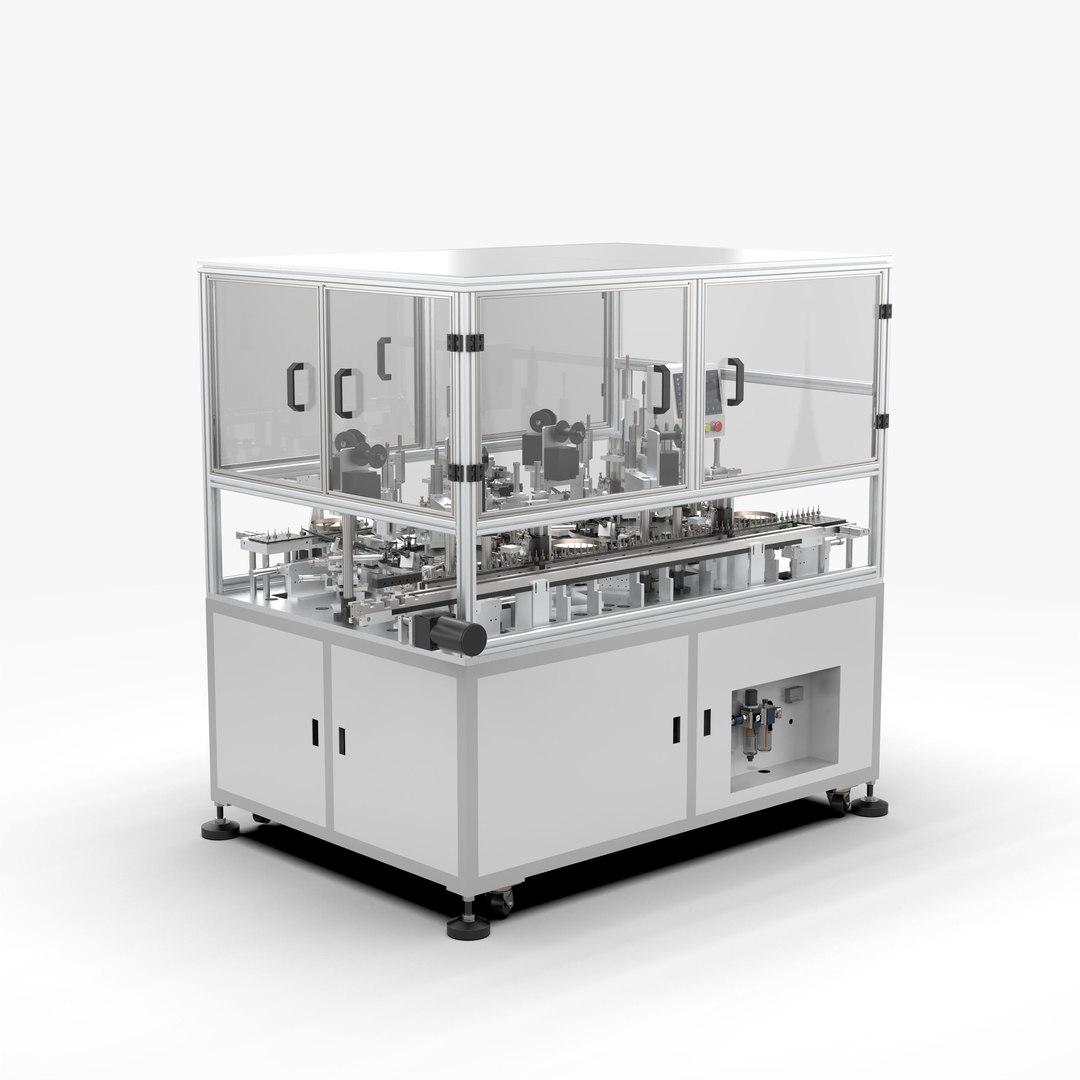 3D Automatic Pressure Sensitive Ring Machine - TurboSquid 2040824