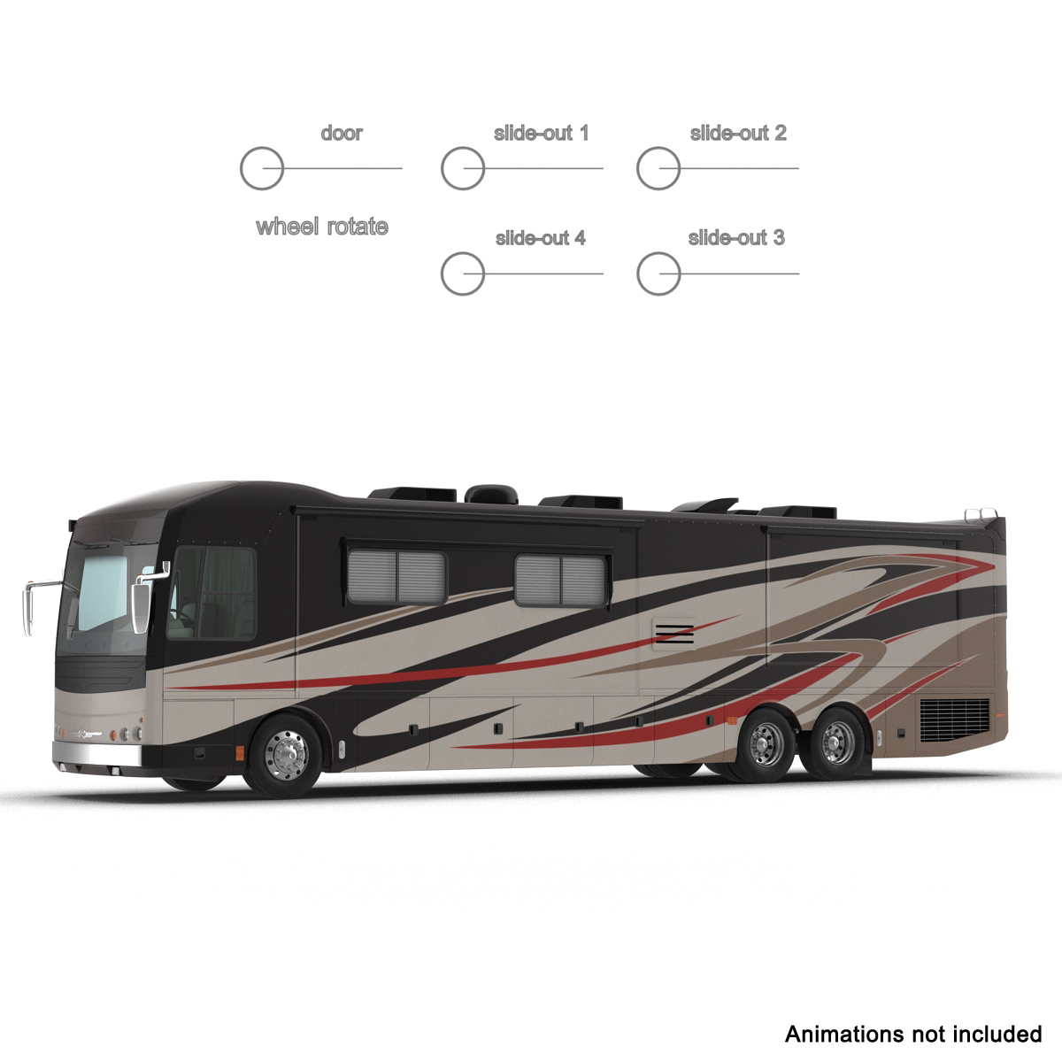 3d american recreation vehicle rv model
