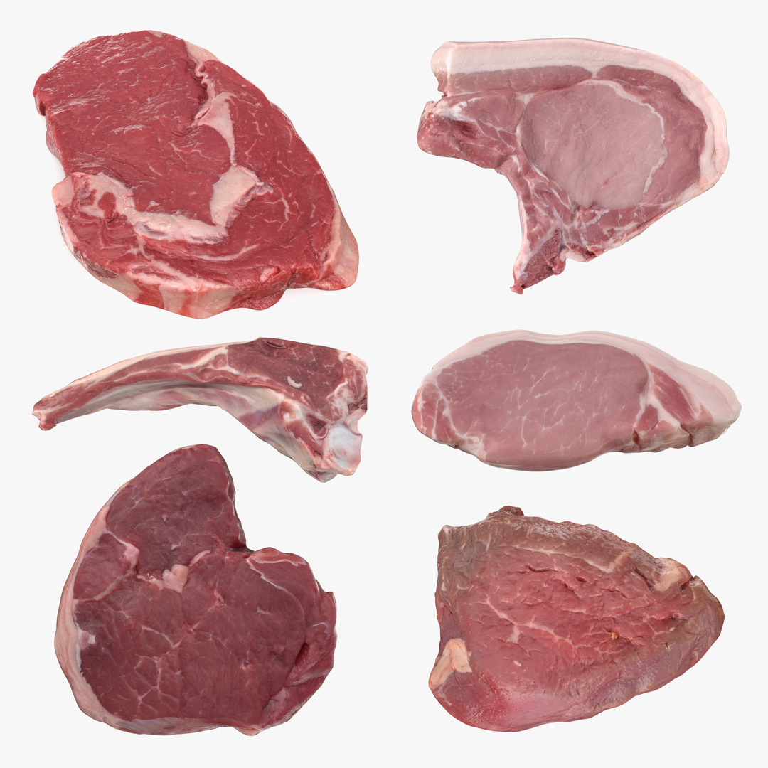 Raw meat pork beef 3D model - TurboSquid 1590046