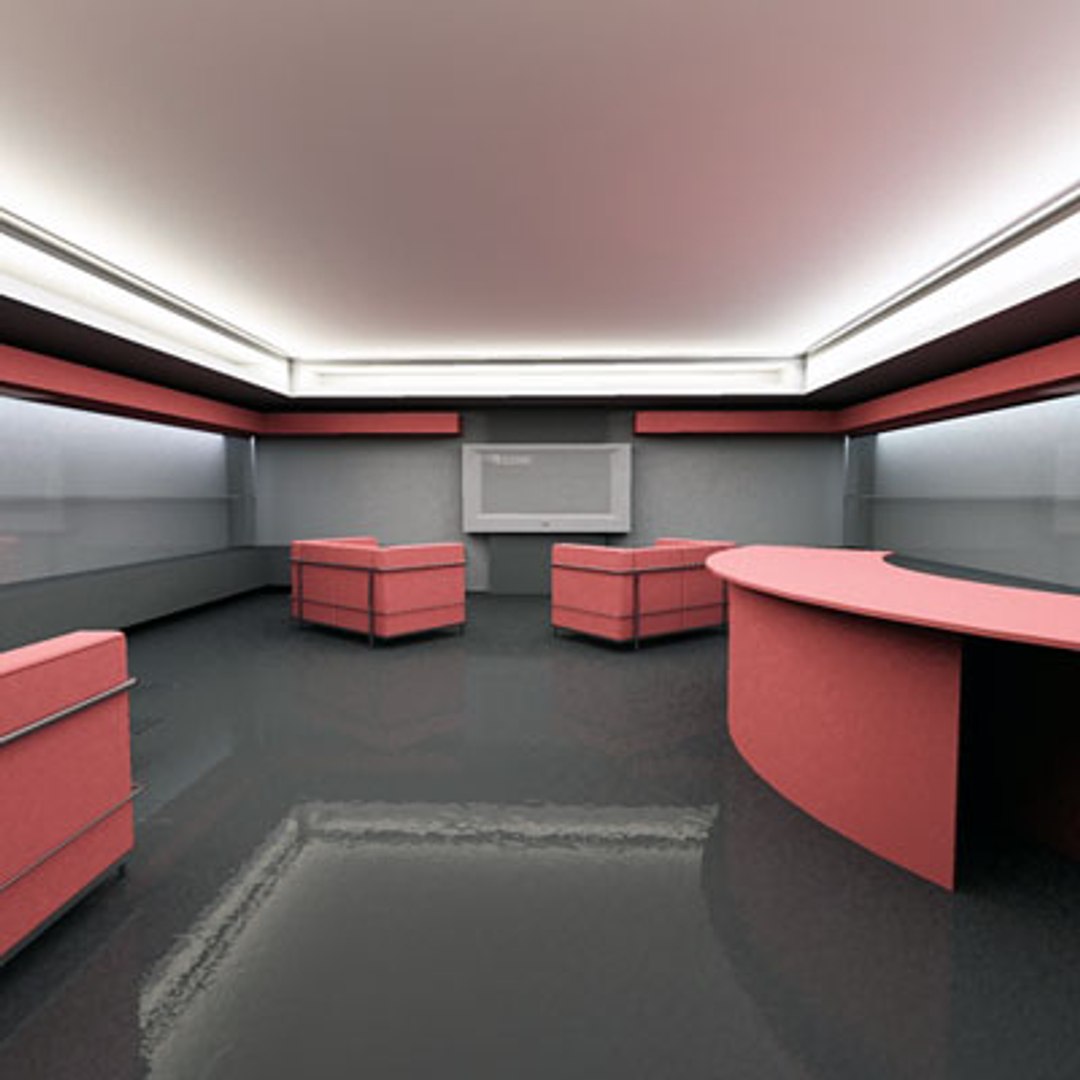 Multimedia Shop Interior 3d Model