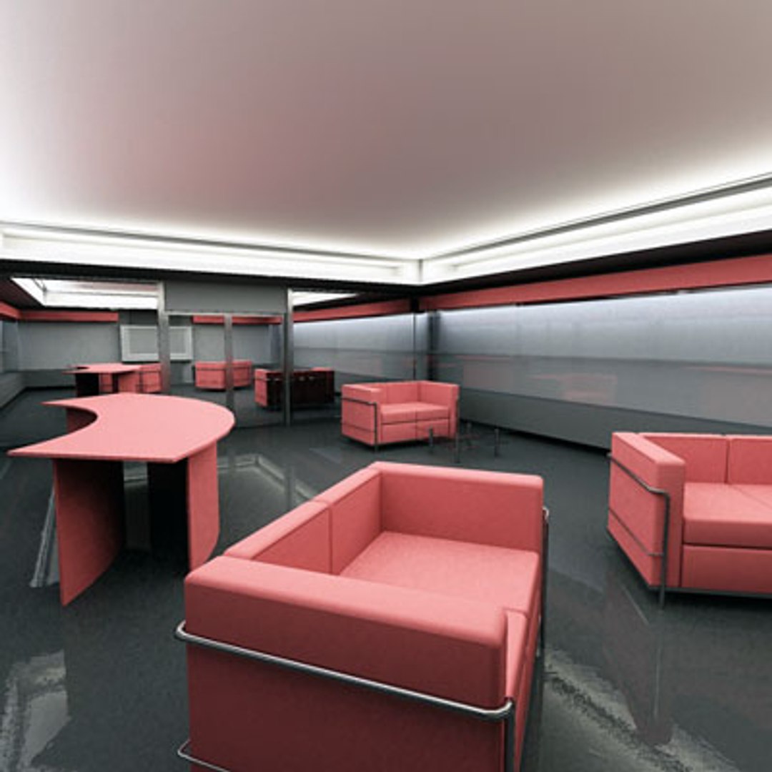 Multimedia Shop Interior 3d Model