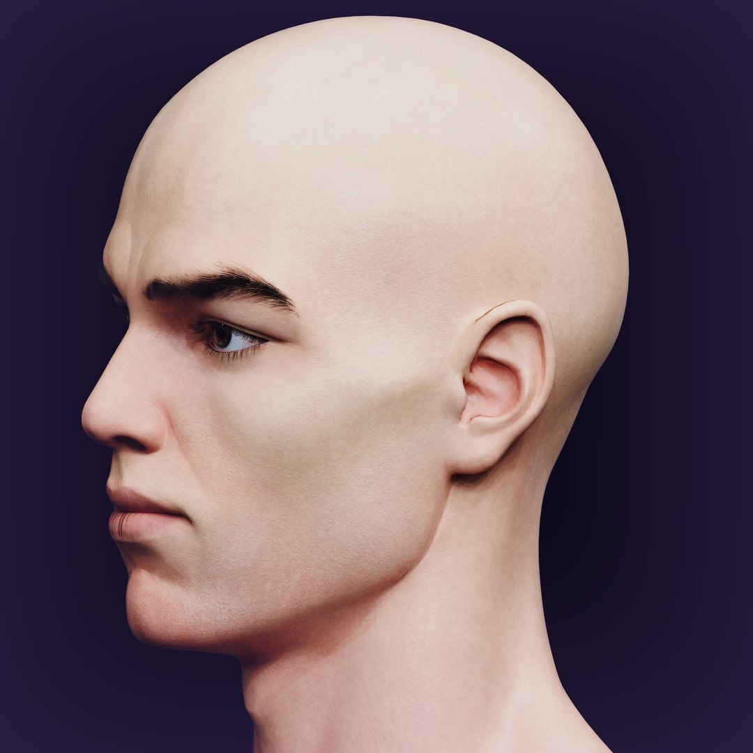 Slavic Male Head Low Poly 3D Model - TurboSquid 2259789