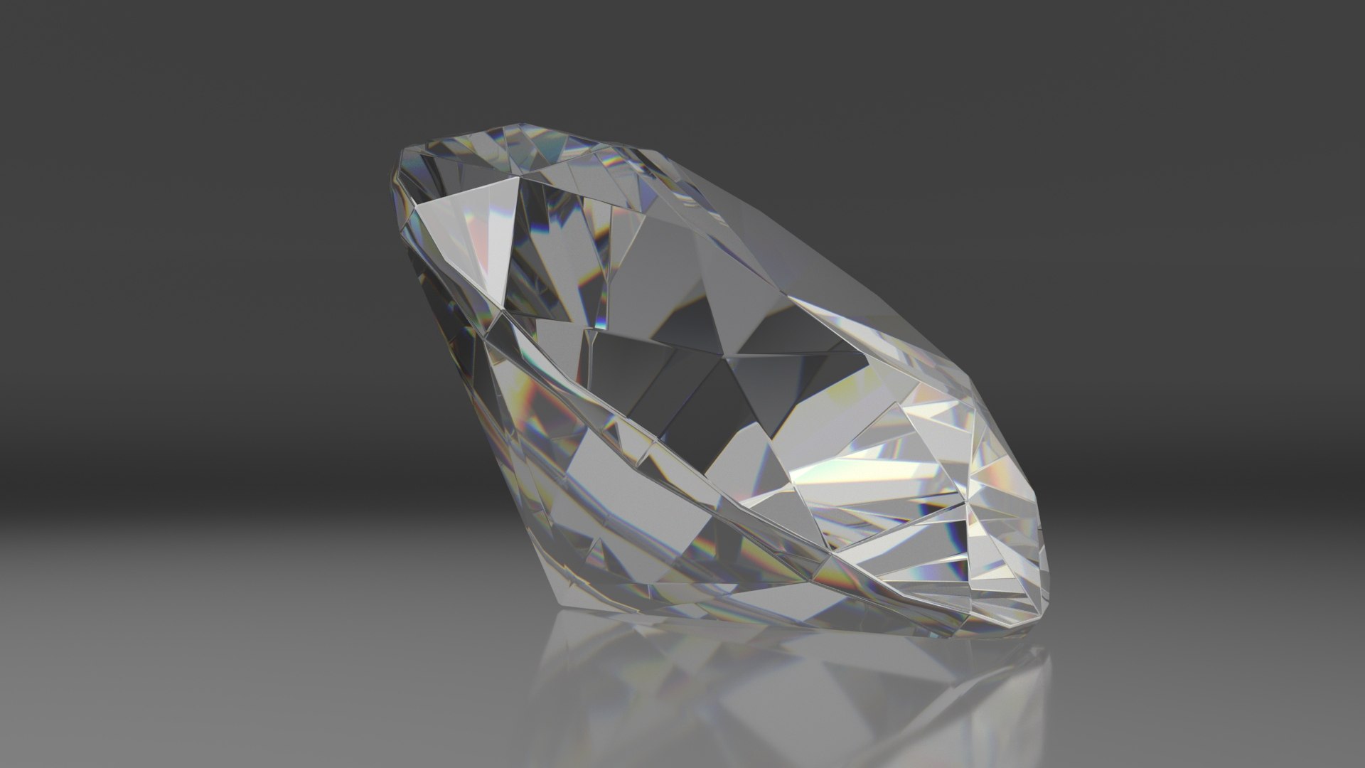 3D Model Round Cut Diamond - TurboSquid 1926804